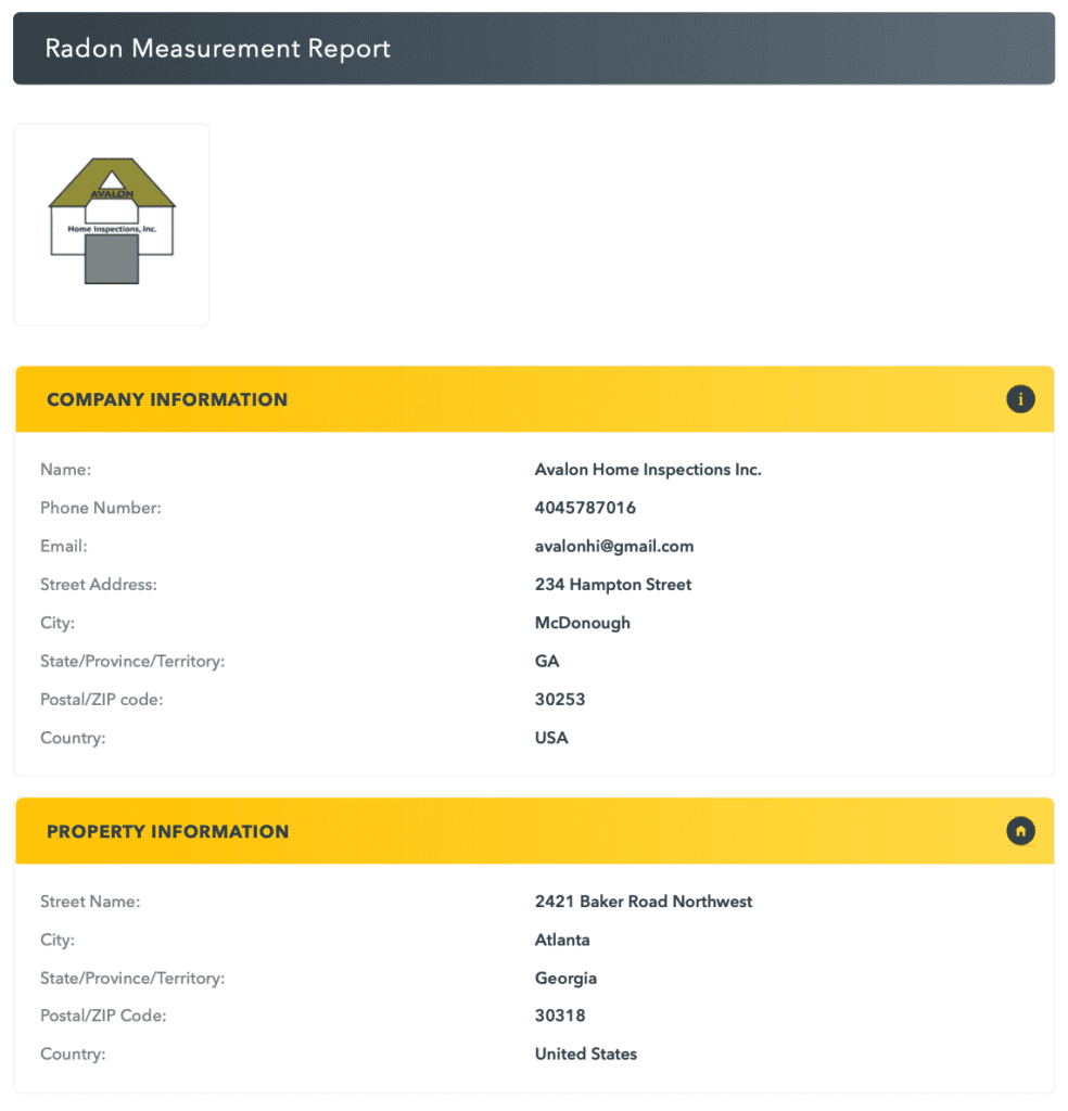 Radon Testing Atlanta, GA - Avalon Home Inspections