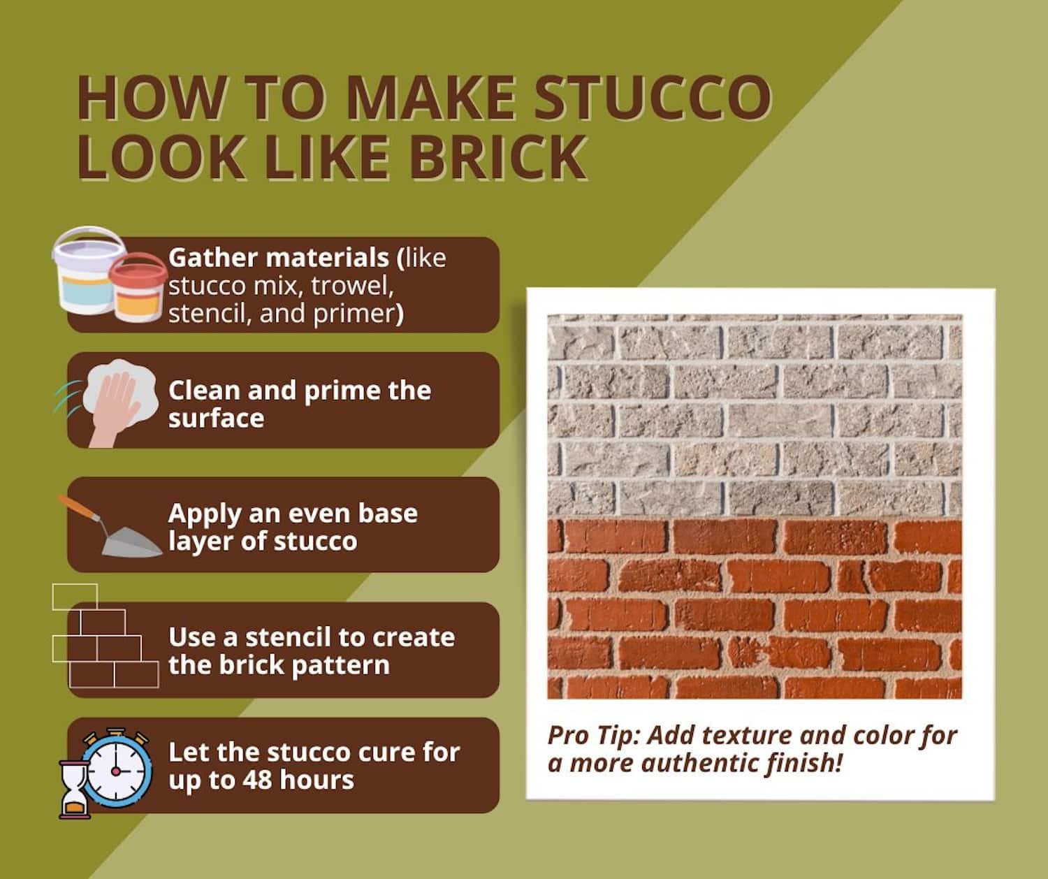 How You Can Simulate Brick with Stucco - Avalon Inspections